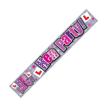 2.6m Hen night wide wall banner | Chelmsford Balloons